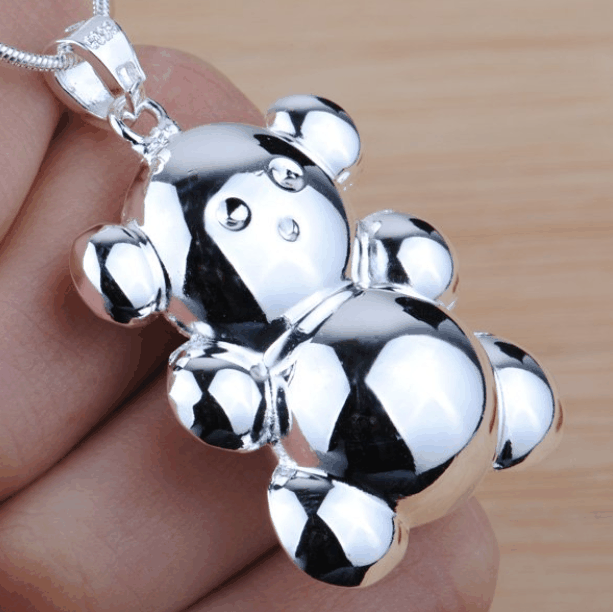 Harmony Ball - Silver Teddy Bear | Mimosura Jewellery for Kids